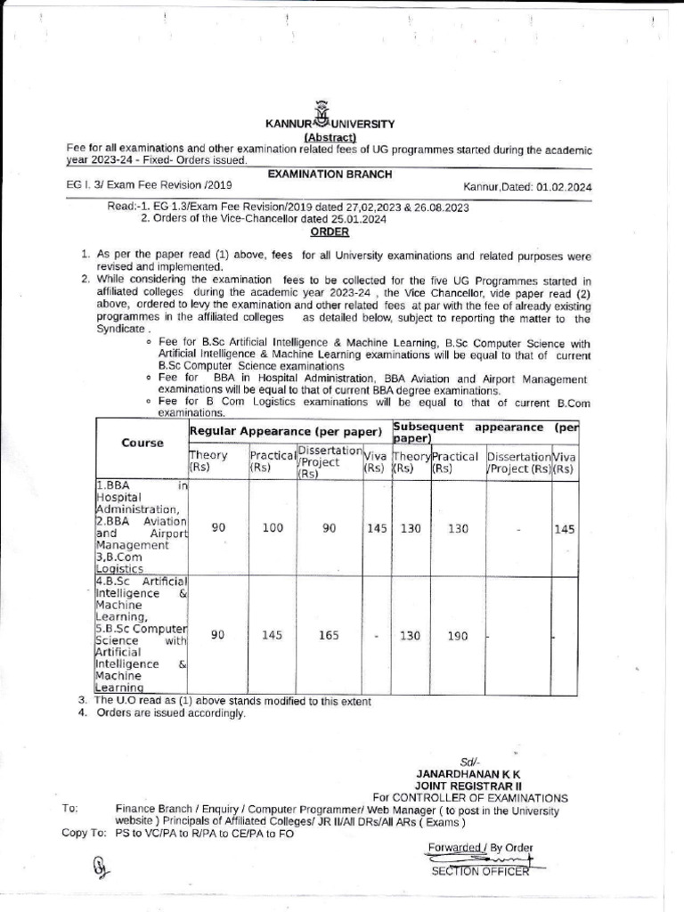 U.O 01.02.2024 - New UG Programme 20240202 0001 | PDF | Computer ...