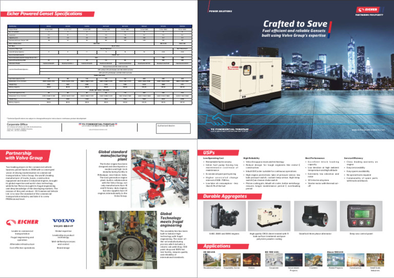 Eicher Genset | PDF | Engines | Vehicles