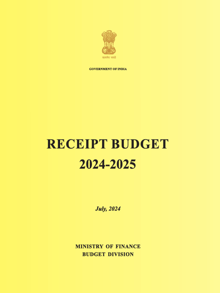 Budget Receipt | PDF | Taxes | Excise