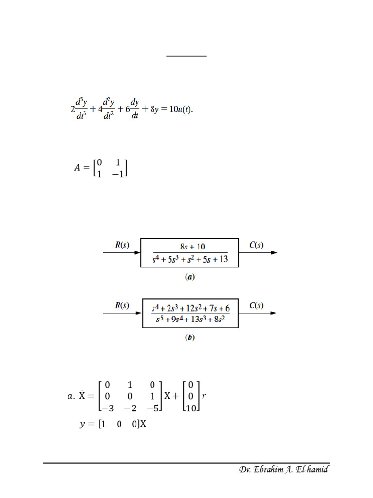 Sheet 2 State Space B Pdf Teaching Methods And Materials Science And Mathematics
