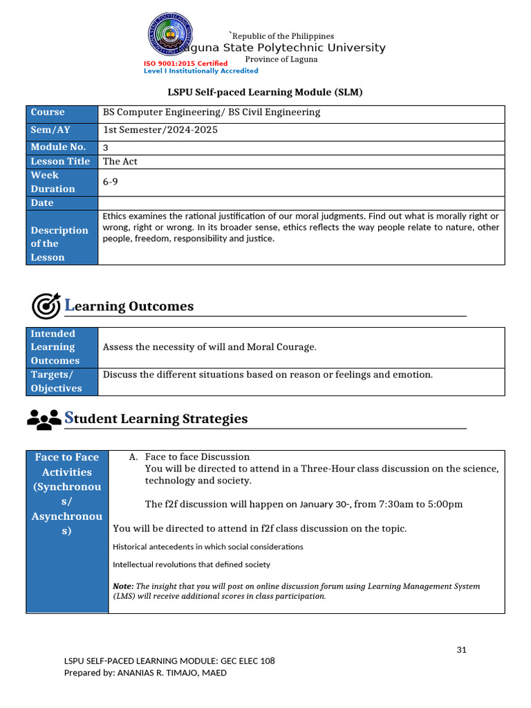 Ethics in Engineering Education | PDF | Reason | Morality