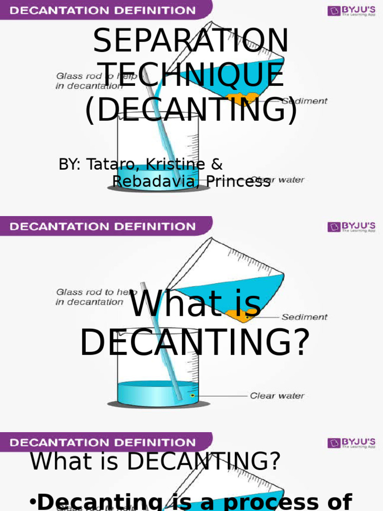 Separation Technique | PDF
