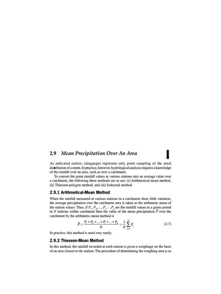 3.2 Rainfall Measurement Math | PDF | Contour Line | Drainage Basin