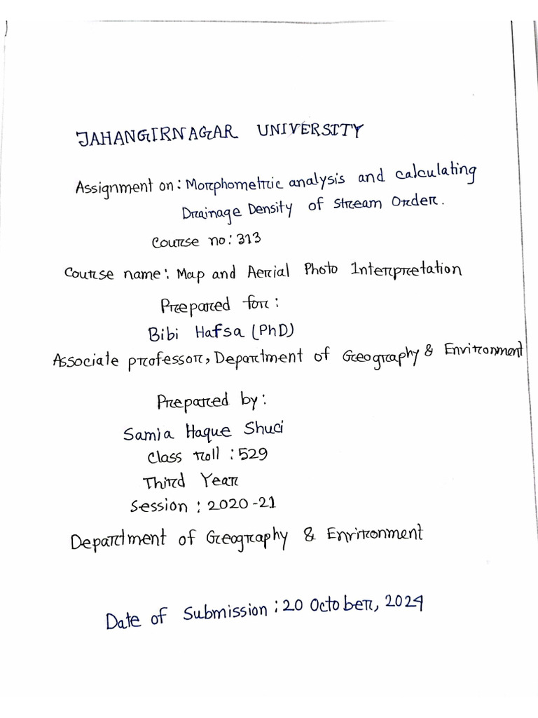 529 Morphometric Analysis | PDF