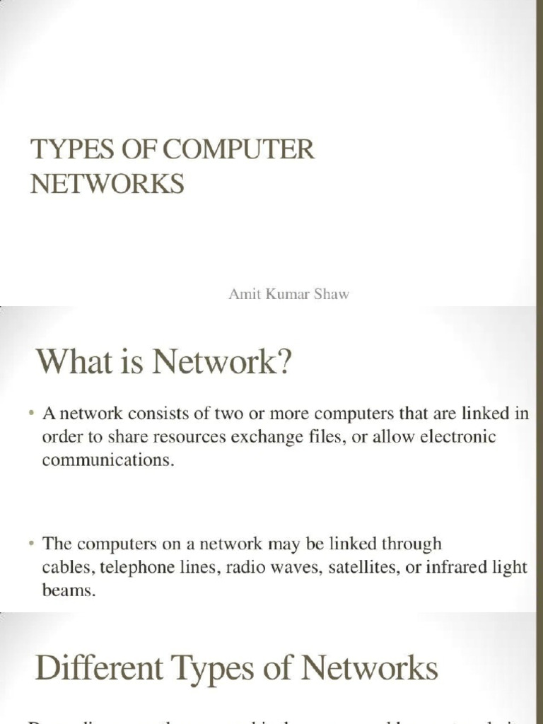 Type of Computer Networks | PDF