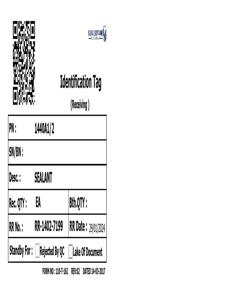 RTP Receiving Label | PDF | Law