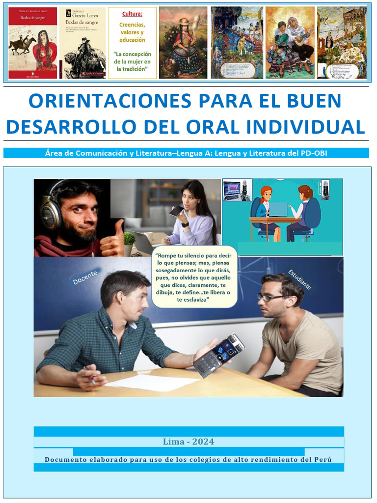 Orientaciones para el Oral Individual OBI | PDF | Evaluación | Ensayos
