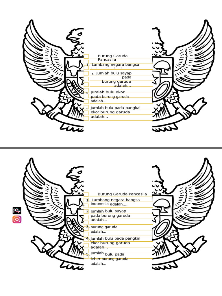 Jumlah Bulu Burung Garuda Pancasila | PDF