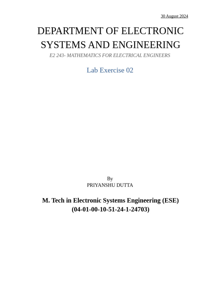 A1 Priyanshu Dutta Mathematics | PDF | Linear Algebra | Algebra