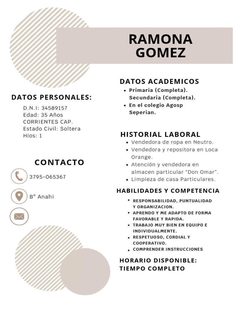 CV - Gomez Tiago Marcos PDF | PDF