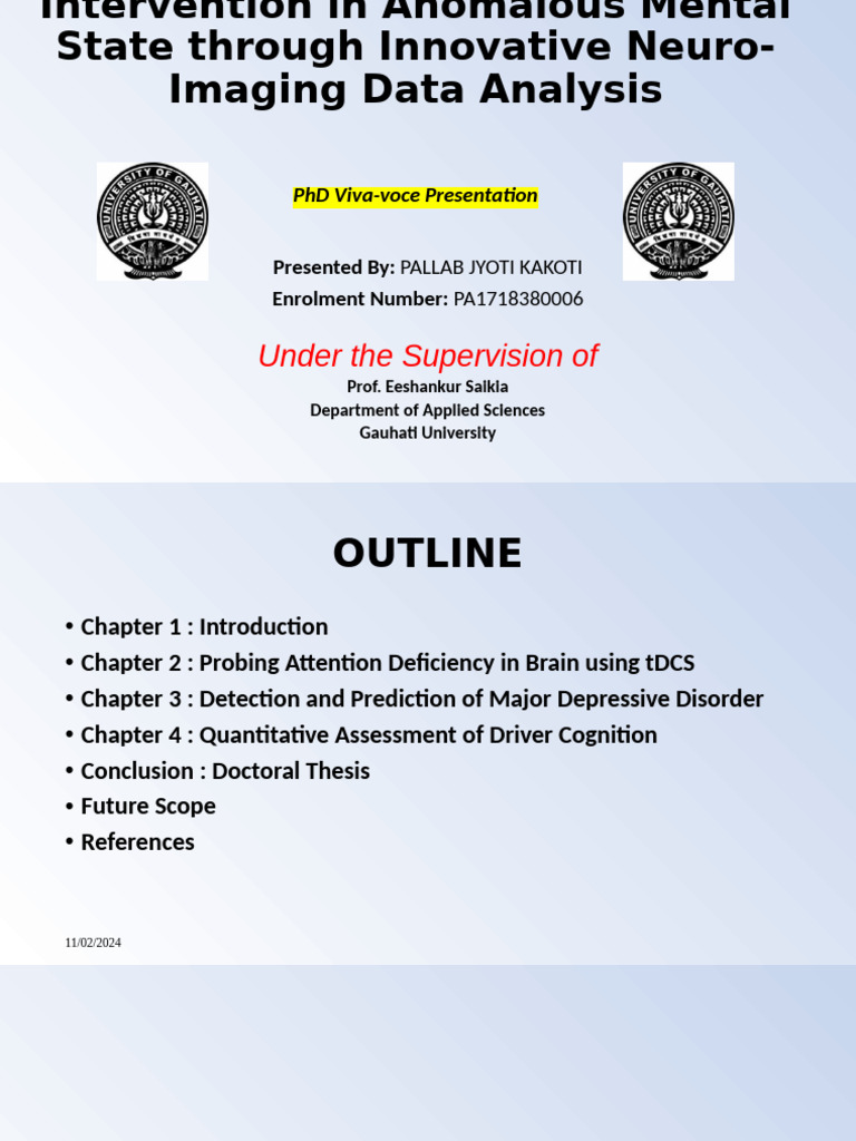 Presentation - VivaVoce - Intervention in Anomalous Mental State ... Presentation - VivaVoce - Intervention in Anomalous Mental State ...