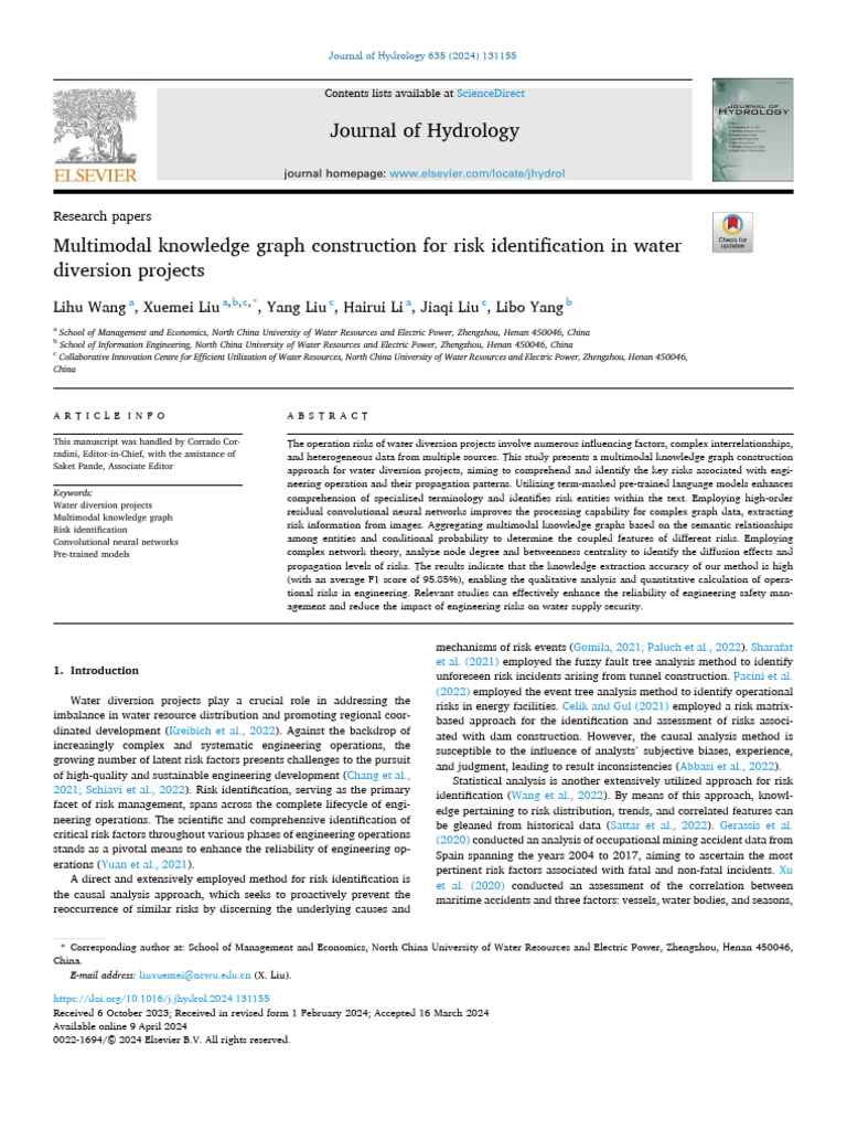 Multimodal Knowledge Graph Construction For Risk Identification in ...