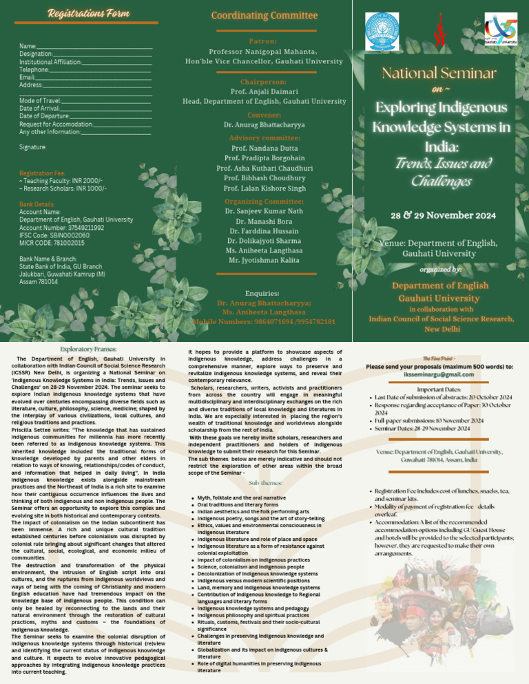 Department of English, Gauhati University & ICSSR | PDF | Knowledge ...