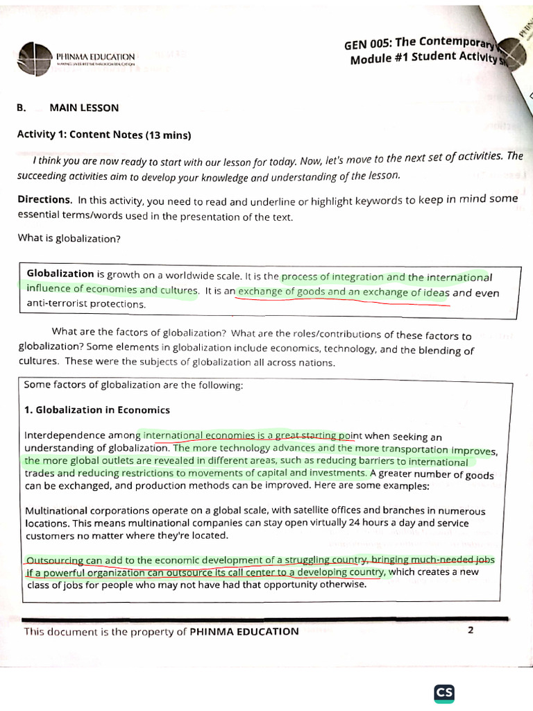 Gen 005 Module 1 | PDF