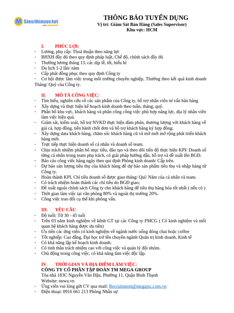 JD TP. Kinh Doanh | PDF