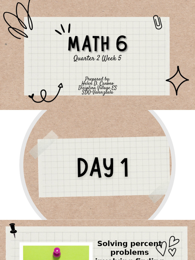 MATH 6 Q2 WEEK 5 - Shared To DTC by Ma'am Helen D. Canono | PDF | Interest | Taxes