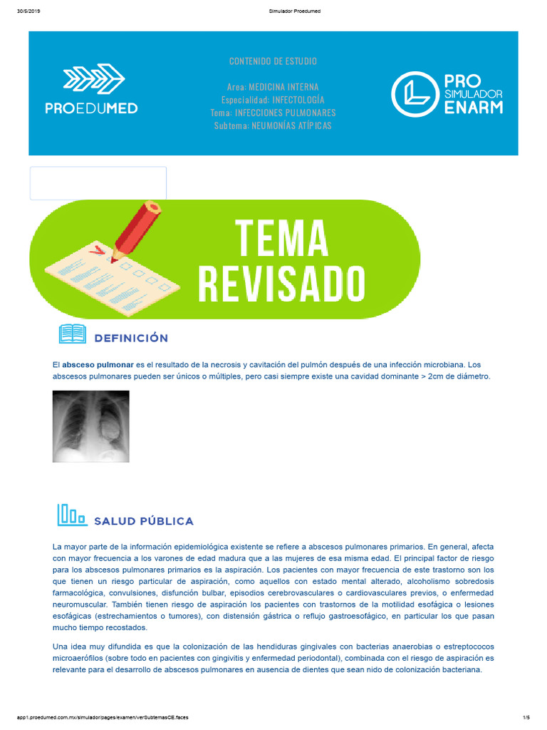 Abscesos Pulmonares: Causas y Riesgos | PDF | Enfermedades y trastornos ...