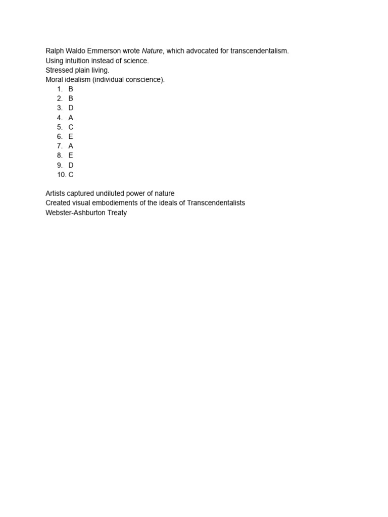 Apush Notes | PDF | Art