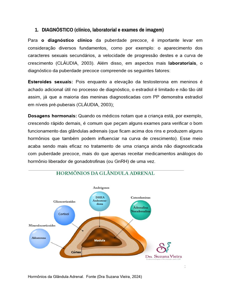 Diagnóstico e Tratamento da Puberdade Precoce | PDF | Puberdade ...