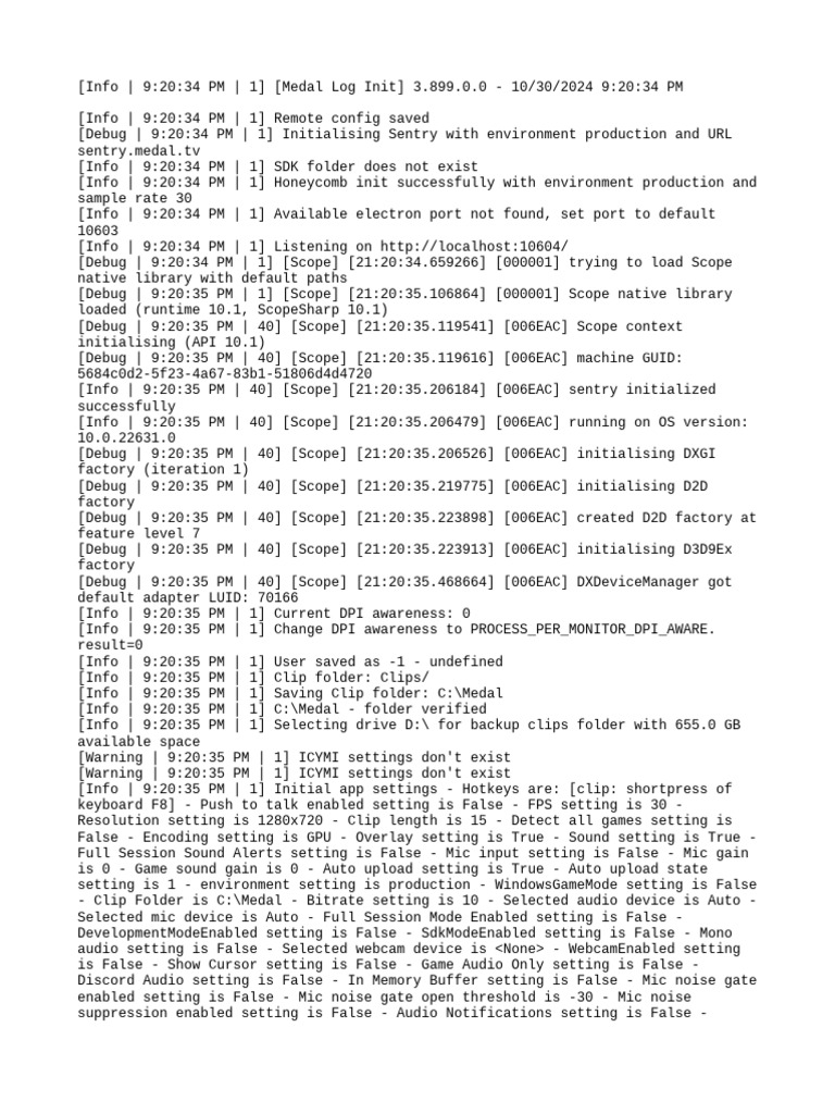 Medal App Initialization Log | PDF | Graphics Processing Unit ...