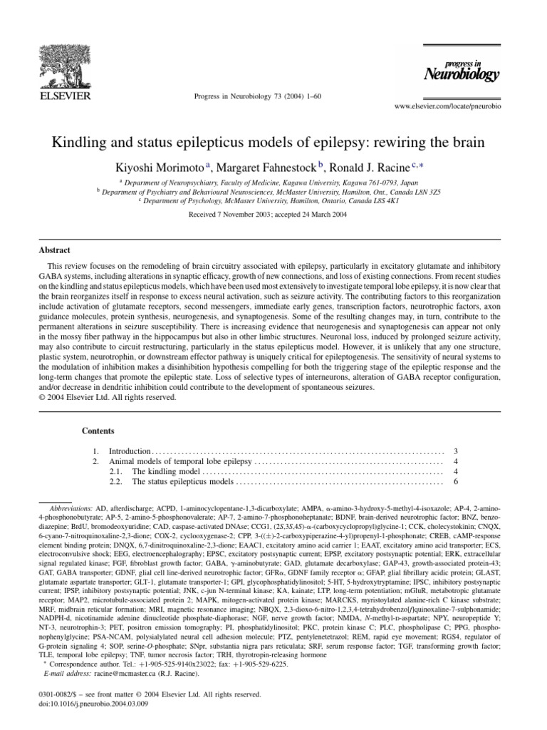 Kindling_and_status_epilepticus_models_o | PDF | Neuroscience ...