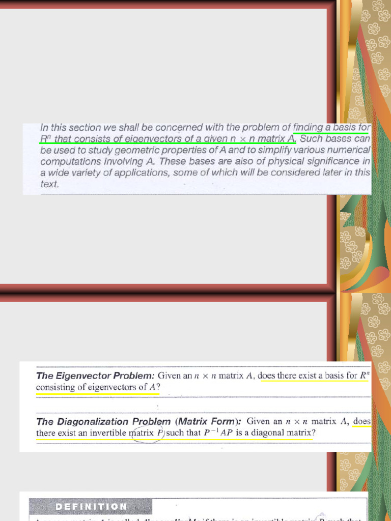 4.2 Diagonalization | PDF | Eigenvalues And Eigenvectors | Functions And Mappings