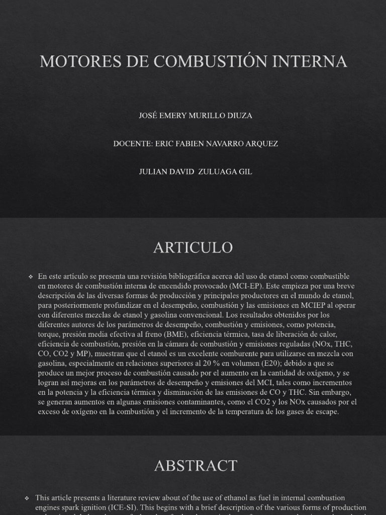 Articulo de Motores de Combustion Interna | PDF