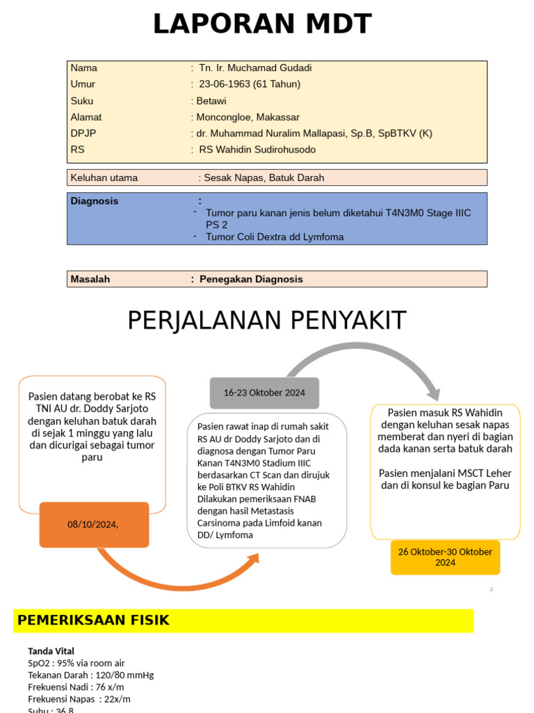 MDT Gudadi Tumor Paru Kanan | PDF