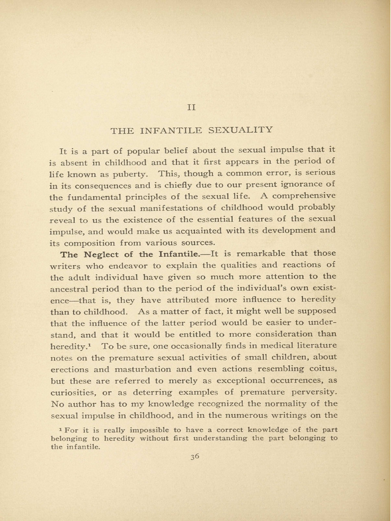 Infantile Sexuality | PDF | Social Science | Mystery, Thriller & Crime ...