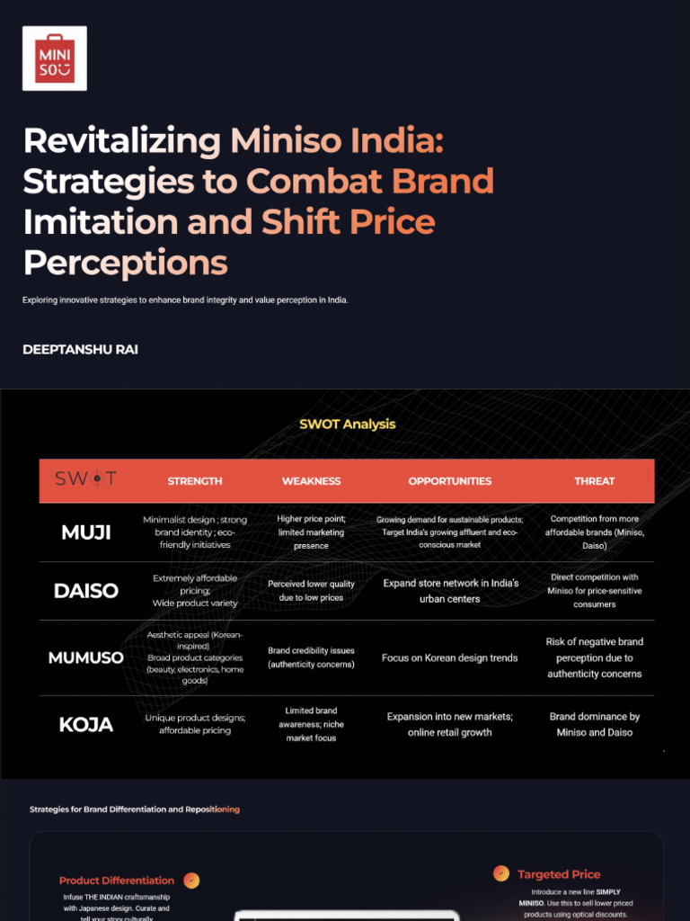 Miniso Consulting Deck | PDF