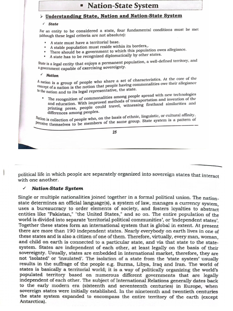 Nation-State System | PDF