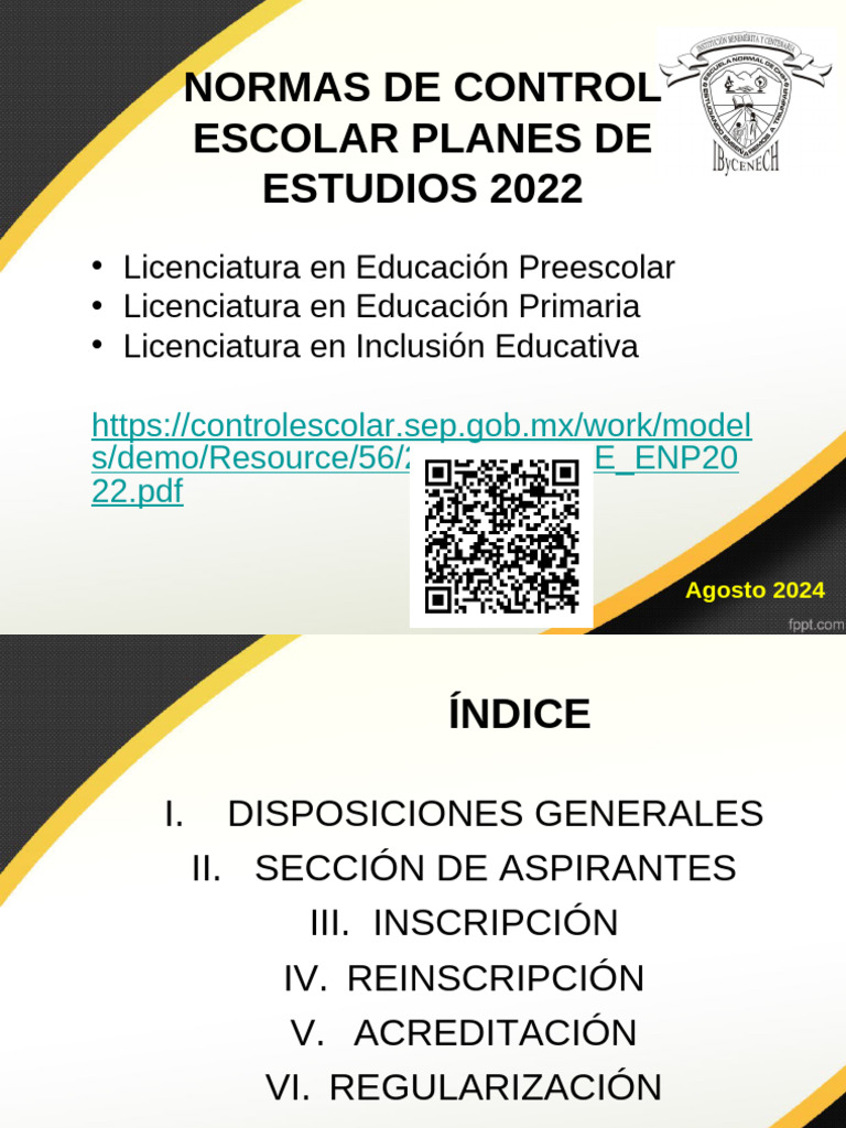 Normas de Control Escolar 2022 | PDF | Evaluación | Discriminación