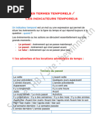 Indicateurs de Temps en Conjugaison | PDF