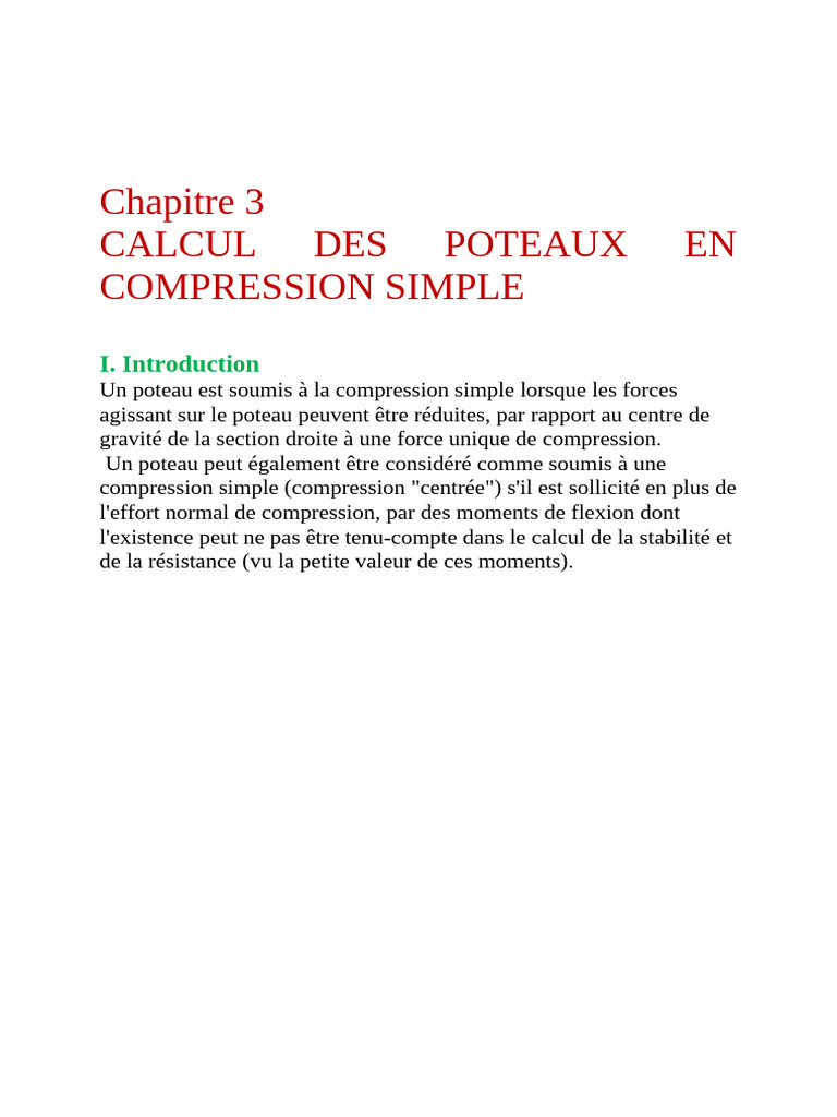Flambement des poteaux en bois | PDF | Résistance des matériaux | Flambage