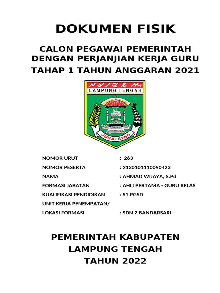 Kafer Dokumen Fisik PPPK 2021 | PDF