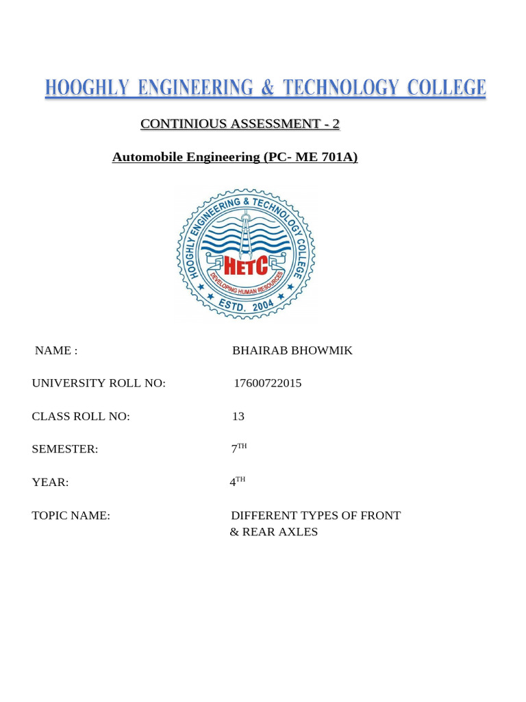 Pcme-701 PDF | PDF | Axle | Vehicle Parts