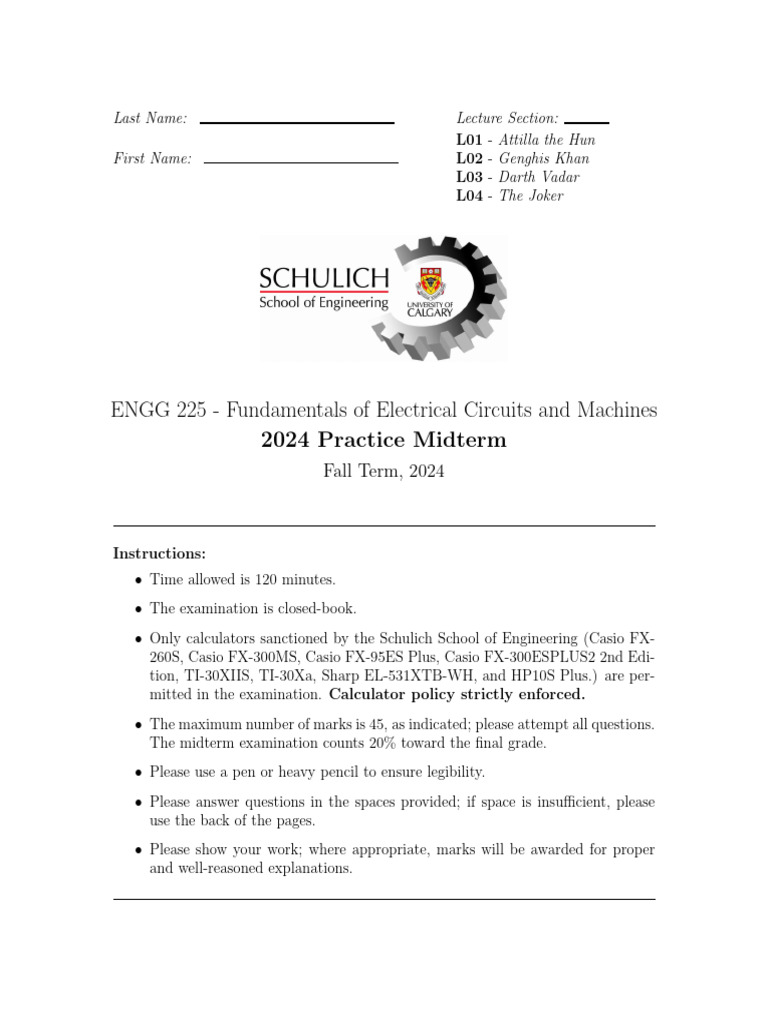 Practice Midterm225 | PDF | Computer Engineering | Electronic Engineering