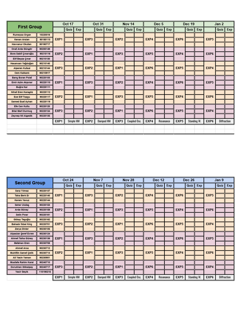 WavesLabSchedule Fall24 | PDF