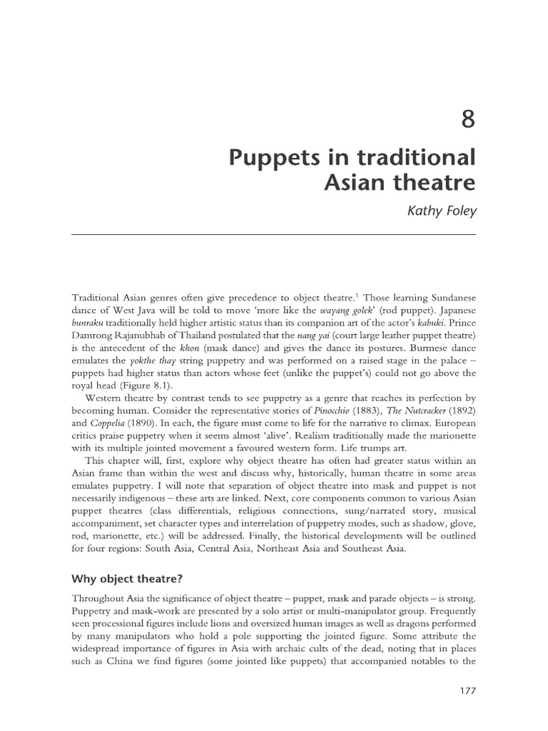 Puppets in Traditional Asian Theatre | PDF