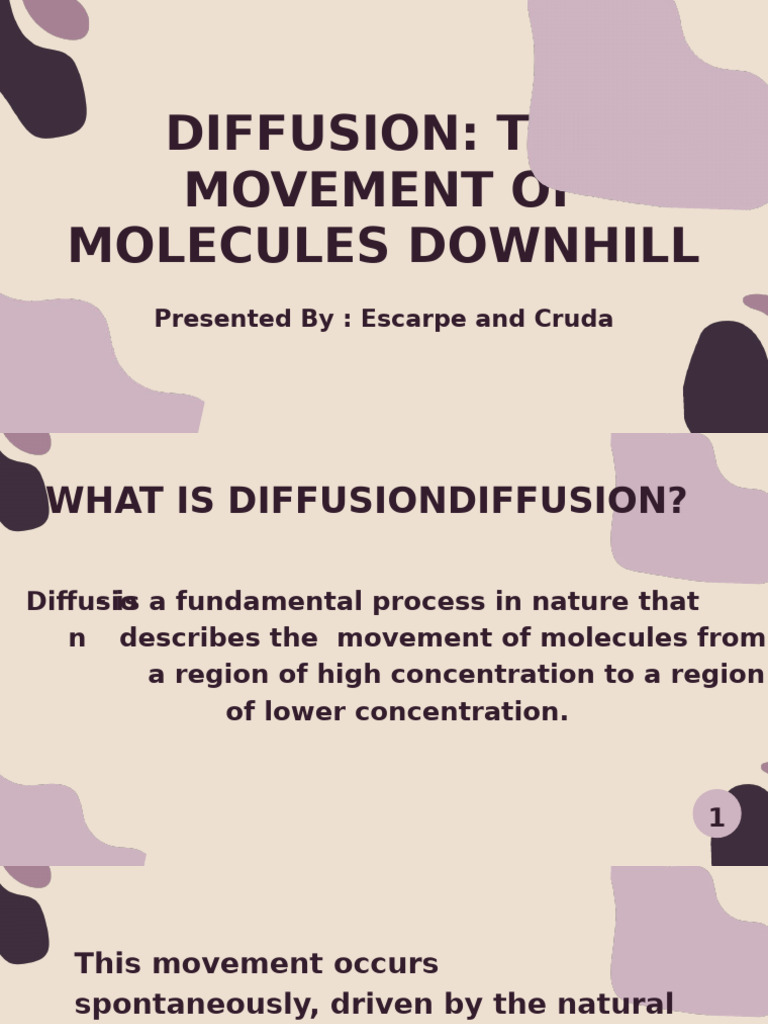 Diffusion | PDF | Diffusion | Cell Membrane