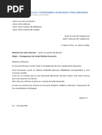 Lettre de Demande de Domiciliation Bancaire - Copie | PDF