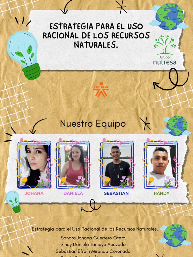 Estrategia Sostenible de Recursos Naturales | PDF | Sustentabilidad ...