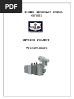 Physics Project On Transformers Class 12 | PDF | Transformer | Inductor