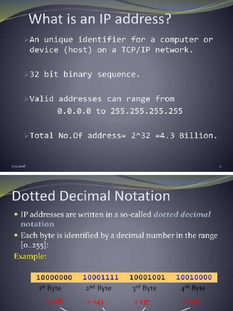 Unit 3 Ip Adressing | PDF
