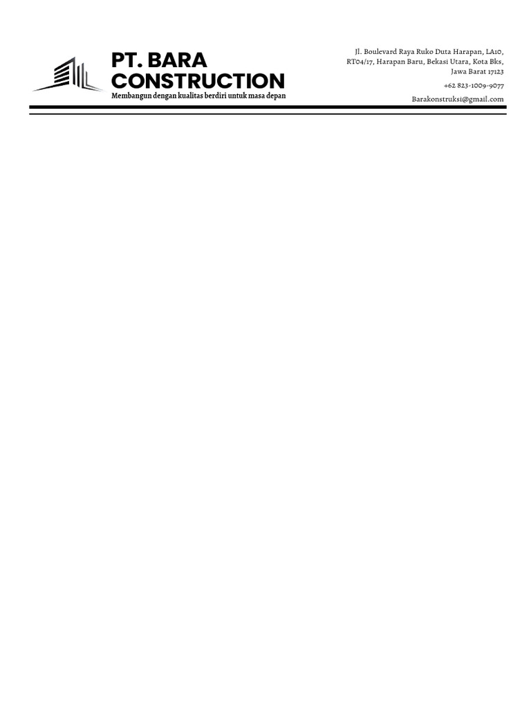 Kop Surat PT Bara | PDF