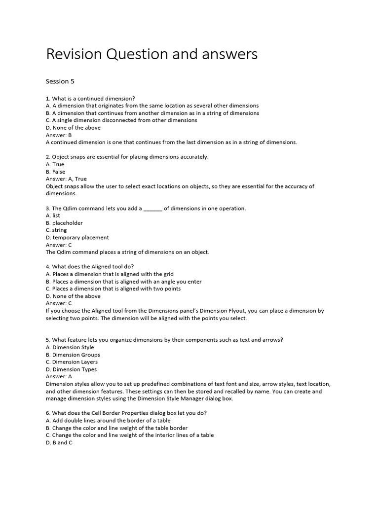 Revision Question and Answers Pt2 | PDF | Area | Shape
