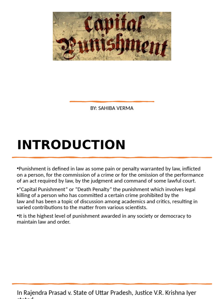 Capital Punishment English | PDF | Capital Punishment | Punishments