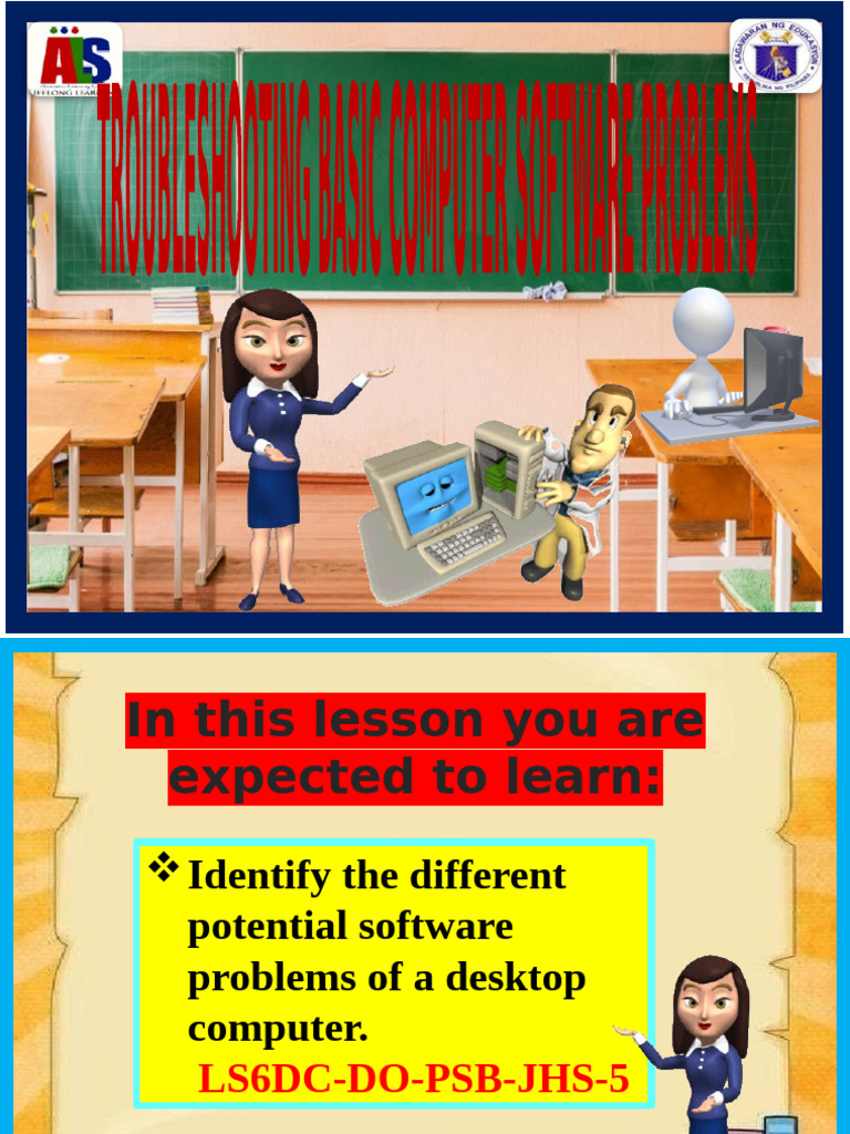 LS6 PPT-AE-JHS (Troubleshoot Basic Computer Software) | PDF | Troubleshooting | Software