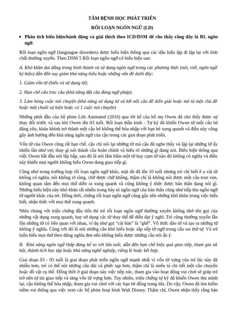 TBH Phat Trien | PDF