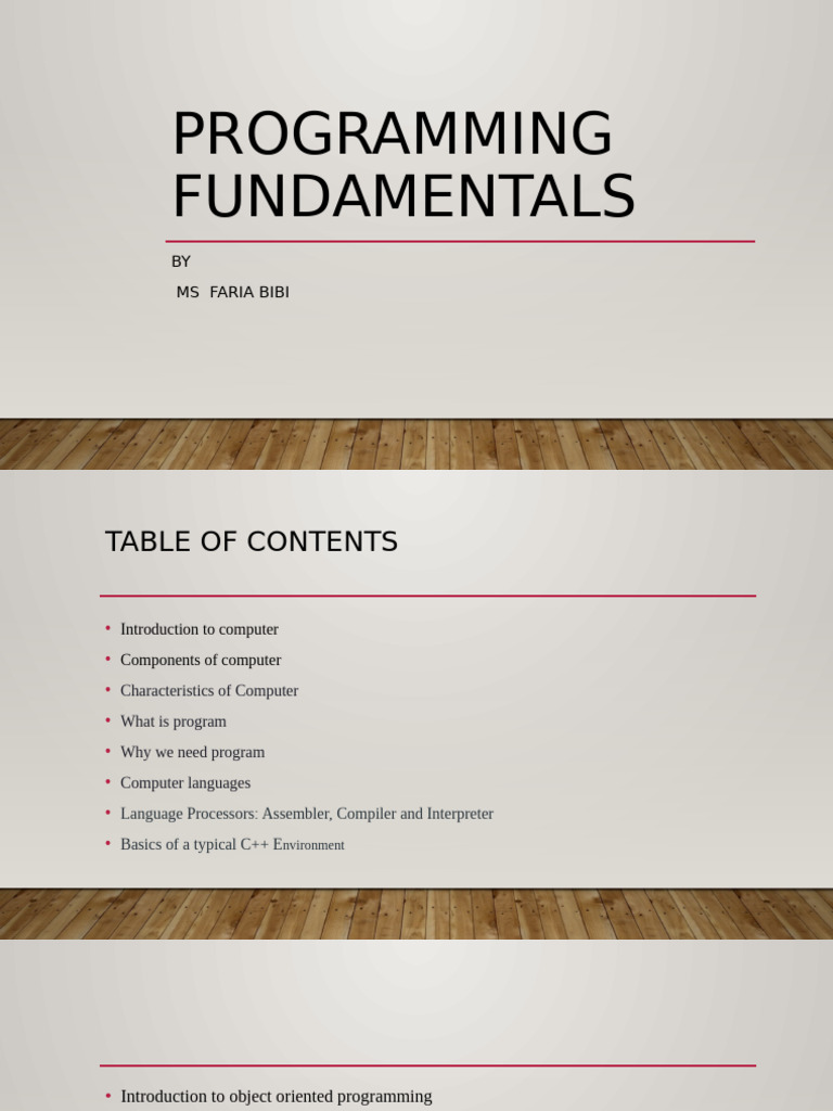 Programming Fundamentals Lec 1,2.3,4 | PDF | Programming | Computer Program